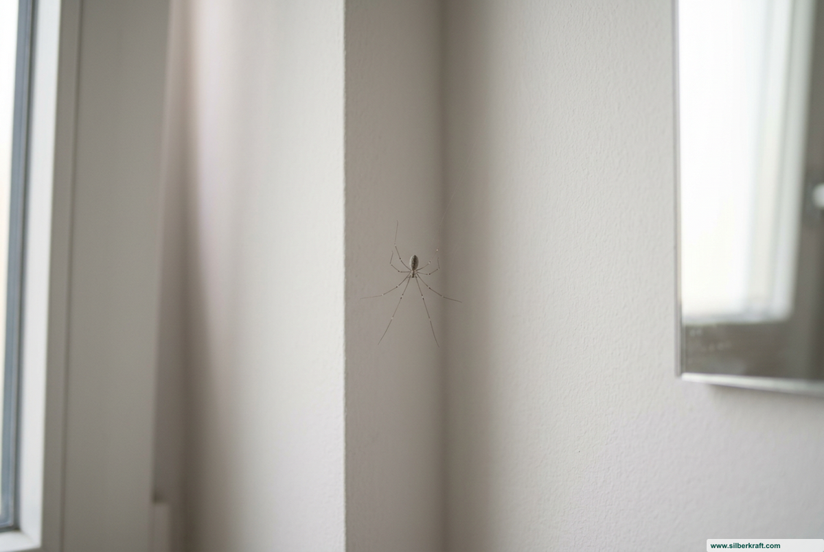 Kleine Weisse Spinnen Wohnung