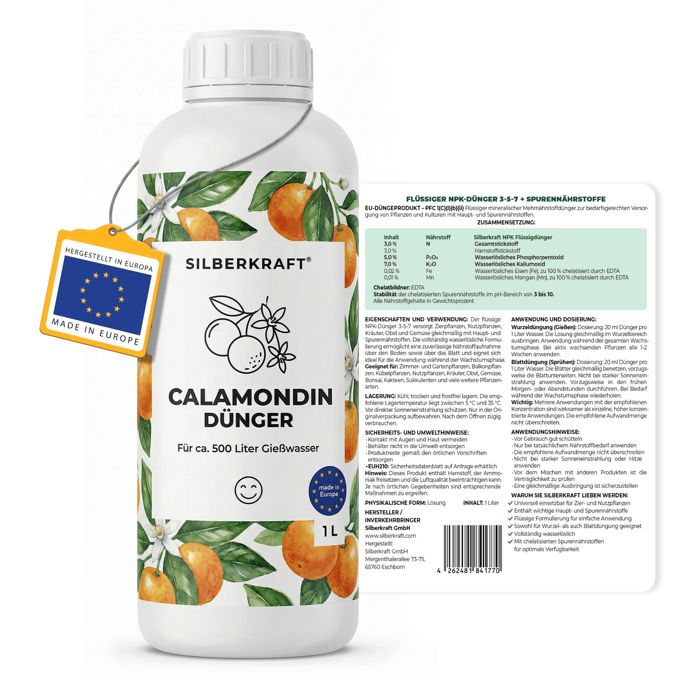 Calamondin-Dünger NPK 3-5-7 | Silberkraft